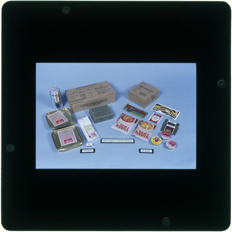 Food lab, Norwegian combat ration - Digital Commonwealth
