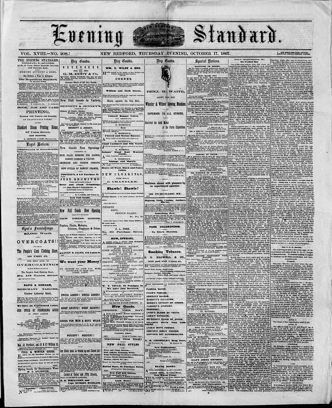 Evening Standard. October 17, 1867 - Digital Commonwealth