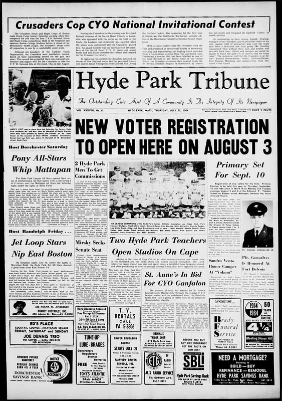 Hyde Park Tribune. July 23, 1964 - Digital Commonwealth