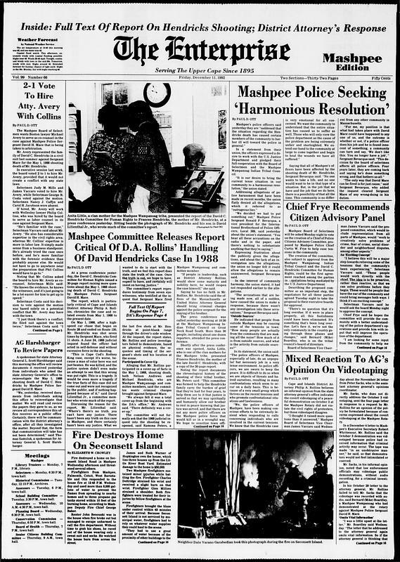 The Mashpee Enterprise. December 11, 1992 - Digital Commonwealth
