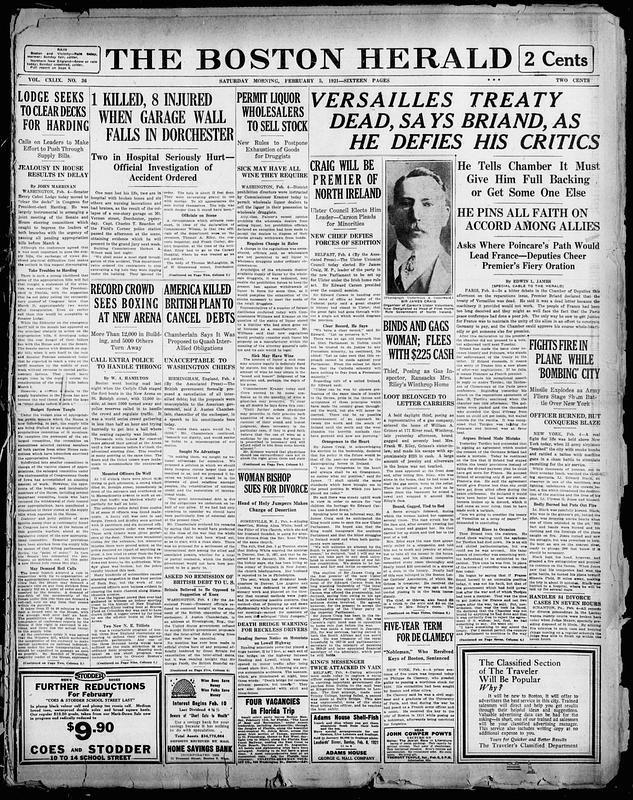 Boston Herald. February 05, 1921 - Digital Commonwealth