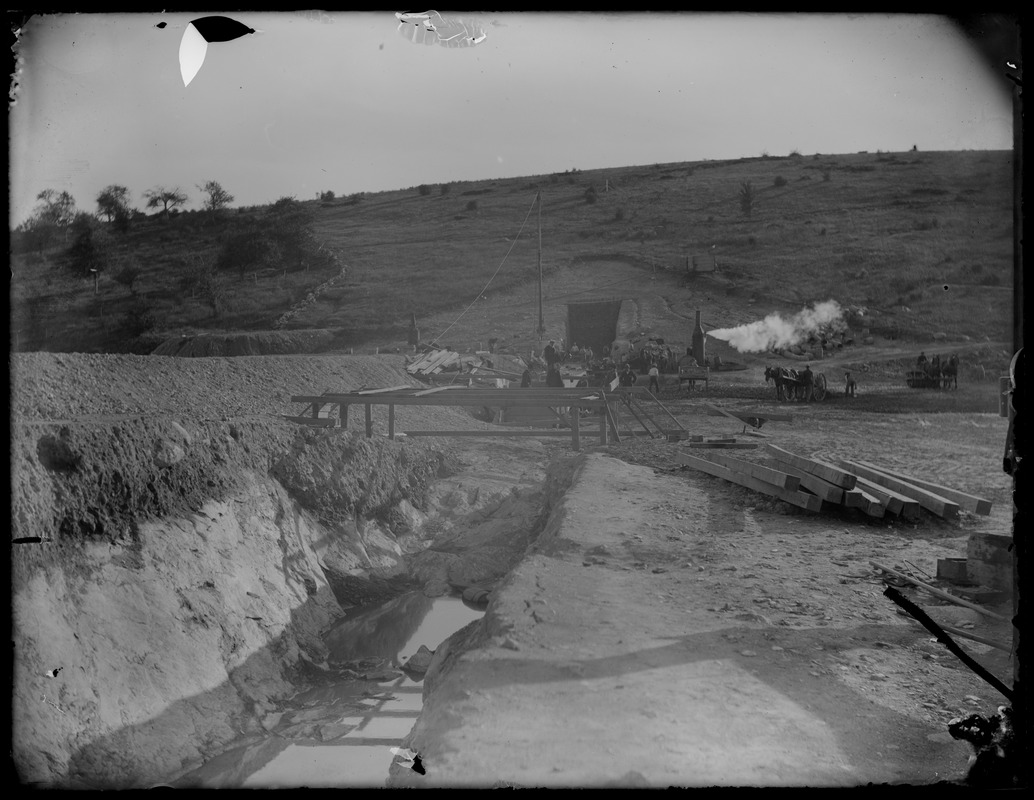 Dam, Basin 6, core wall - Digital Commonwealth