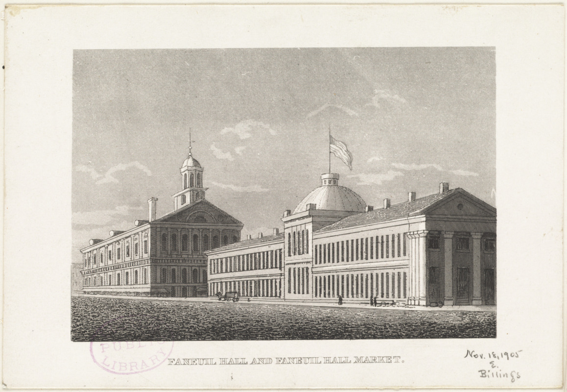 Faneuil Hall and Faneuil Hall market - Digital Commonwealth