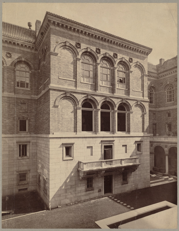 Boston Public Library. Copley Square. Courtyard - Digital Commonwealth