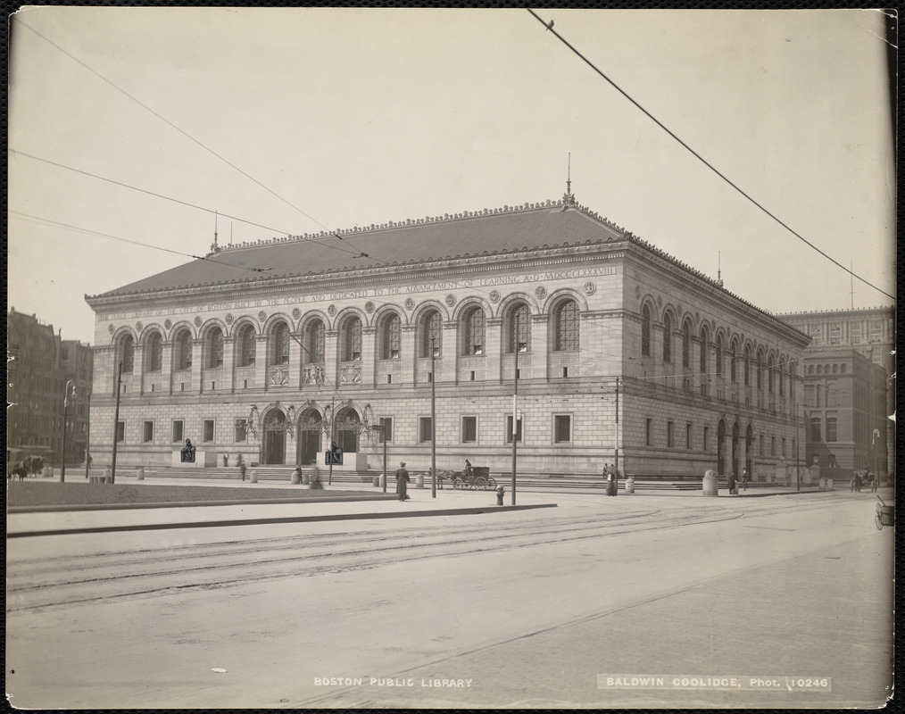 McKim building, Boston Public Library - Digital Commonwealth