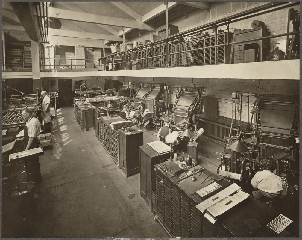 Boston Public Library, Copley Square. Printing department - Digital ...