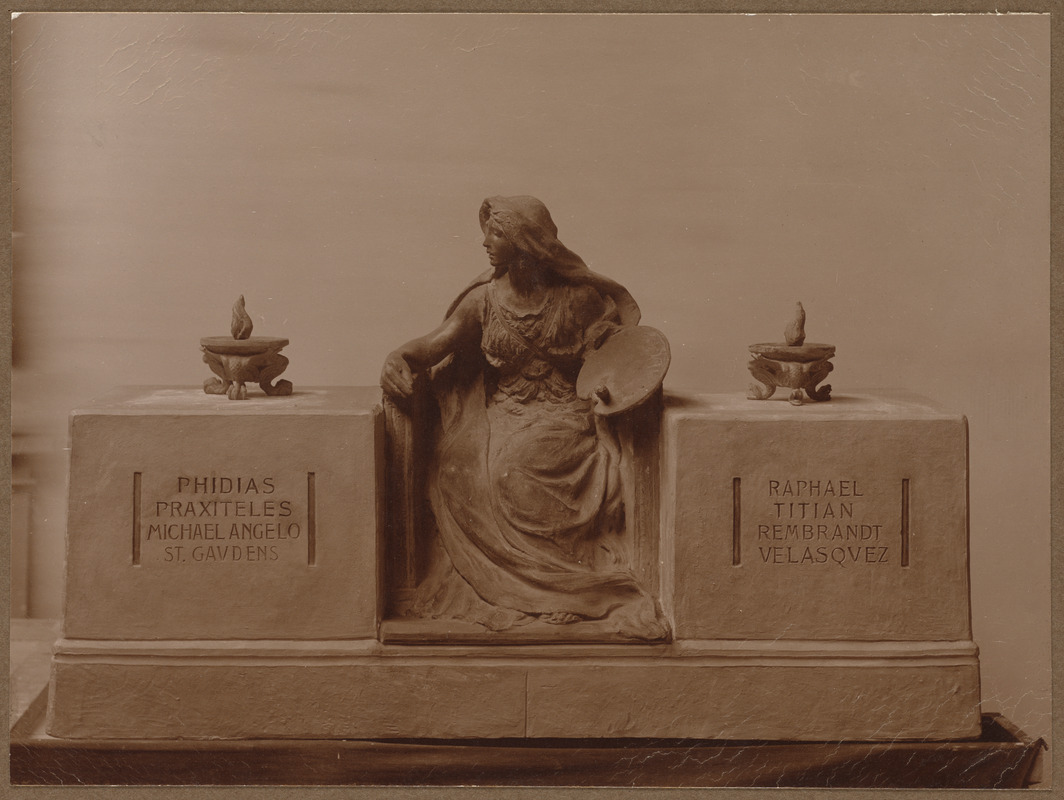 Art. Bela Pratt. Clay model. Boston Public Library - Digital Commonwealth