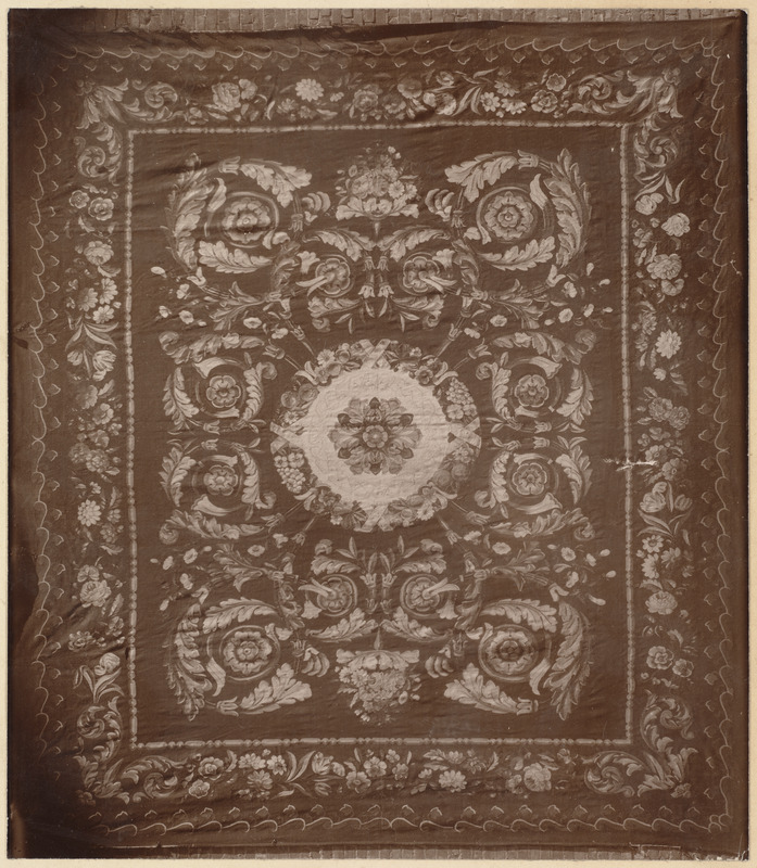 Proposed Empire rug for the floor of the Trustees' Room, Boston Public ...