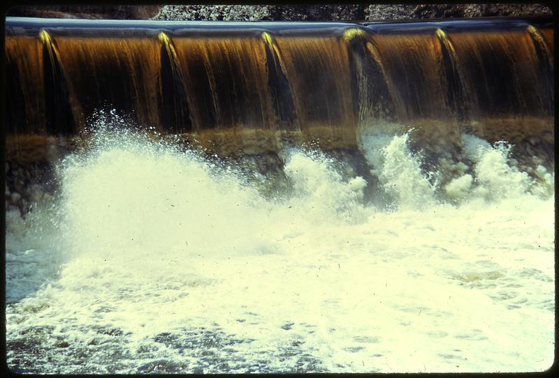 Newton Upper Falls at Silk Mill Dam - Digital Commonwealth