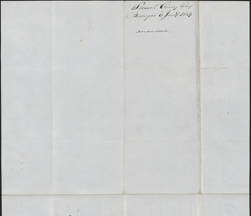 Samuel Cony to George Coffin, 6 January 1849 - Digital Commonwealth