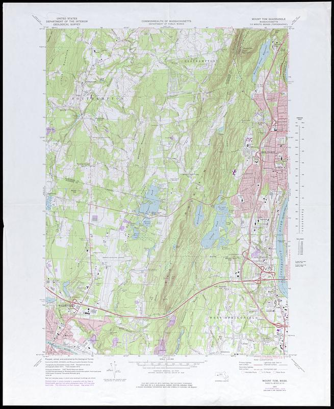 Mount Tom Quadrangle Massachusetts - Digital Commonwealth