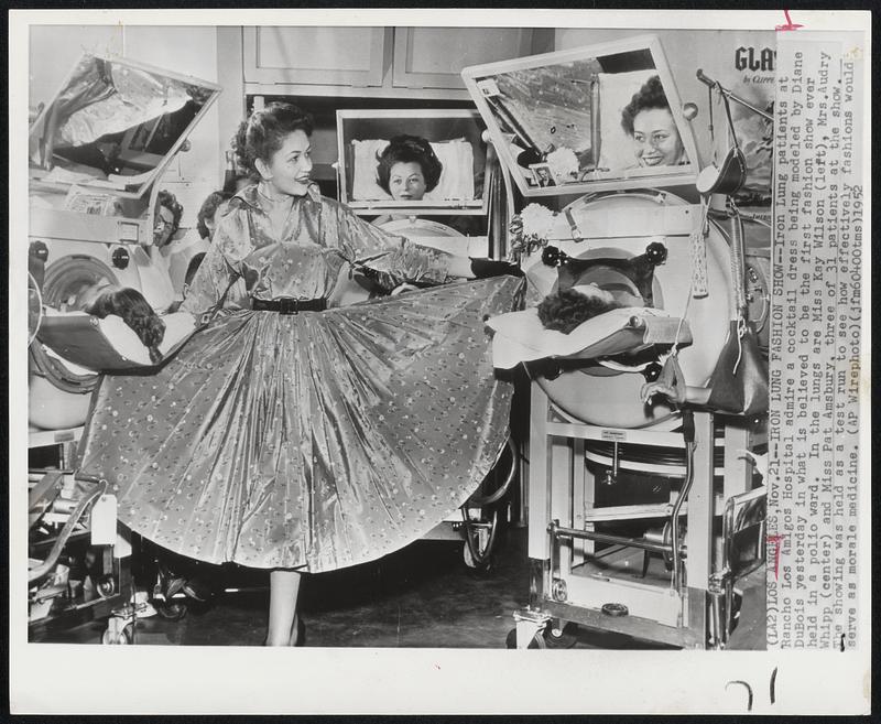 Iron Lung Fashion Show--Iron Lung patients at Rancho Los Amigos ...