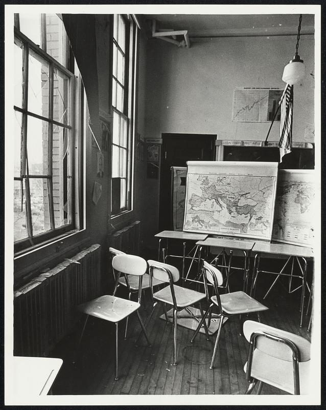 Wired blows through broken window in classroom of Boston English High ...