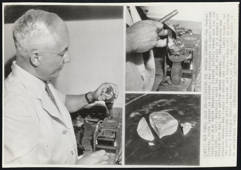 Cleaving the Vargas Diamond--The Vargas Diamond, third largest in ...