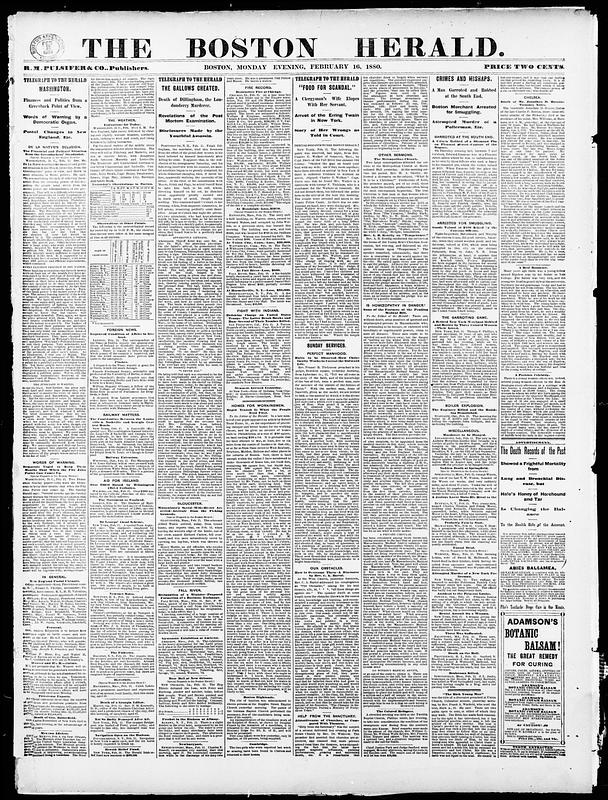 The Boston Herald. February 16, 1880 - Digital Commonwealth