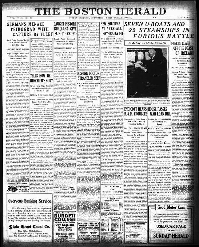 The Boston Herald. September 07, 1917 - Digital Commonwealth