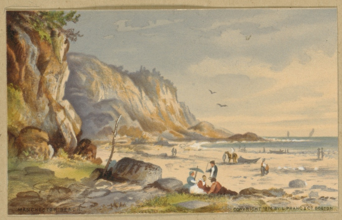 Twelve American coast scenes - Manchester Beach - Digital Commonwealth