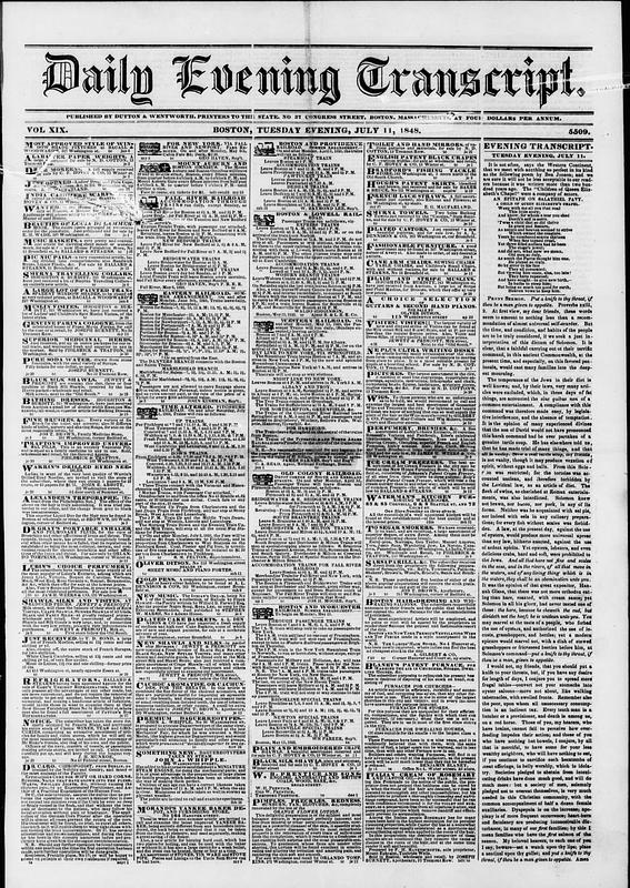 Daily Evening Transcript - Digital Commonwealth