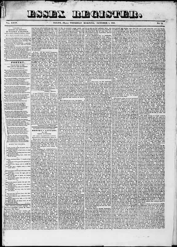 Essex Register. October 01, 1835 - Digital Commonwealth