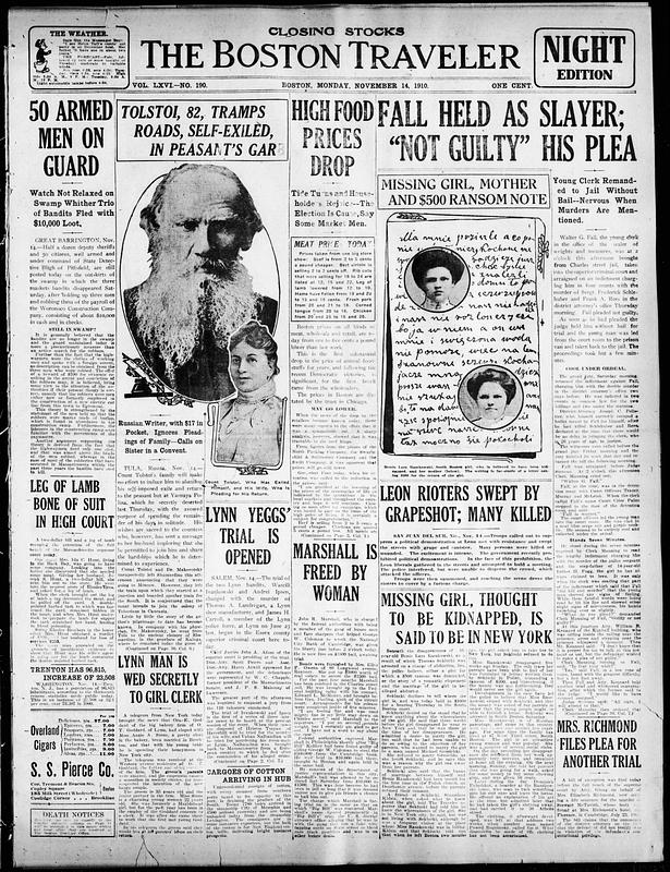 The Boston Traveler. November 14, 1910 - Digital Commonwealth