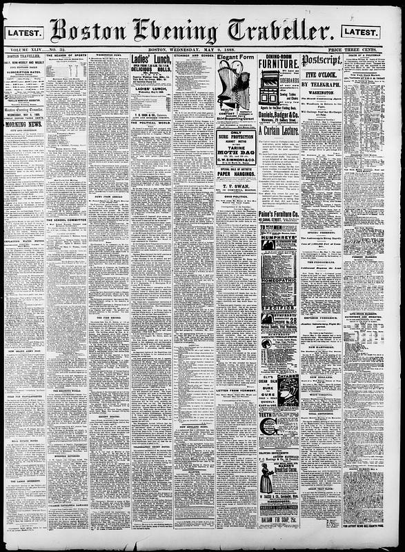 Boston Evening Traveller. May 09, 1888 - Digital Commonwealth