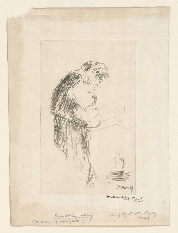 Etching of James McBey - Digital Commonwealth