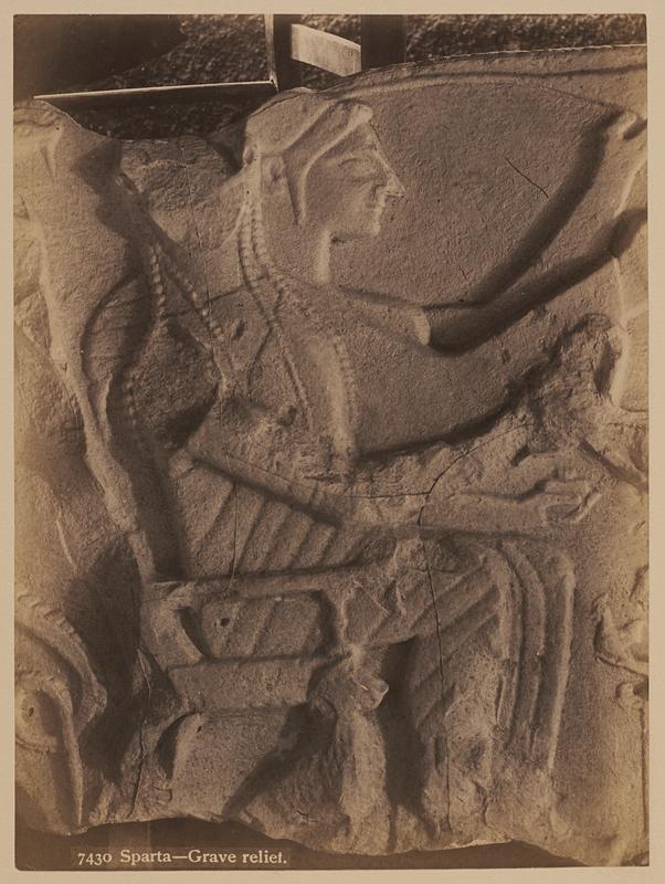 Sparta - grave relief - Digital Commonwealth