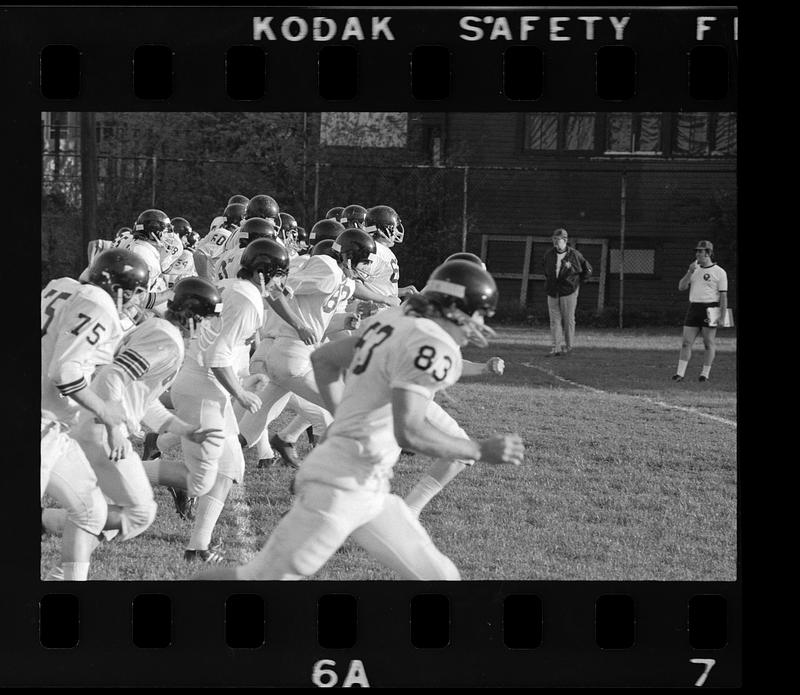 Northeastern football players work out at team practice, Boston ...