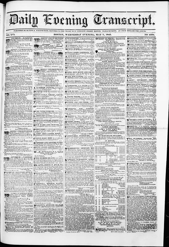 Daily Evening Transcript - Digital Commonwealth