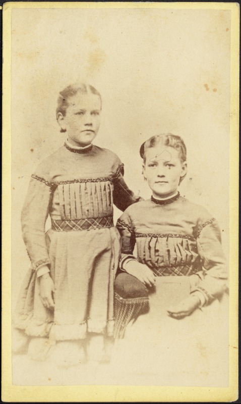 Two unidentified girls - Digital Commonwealth