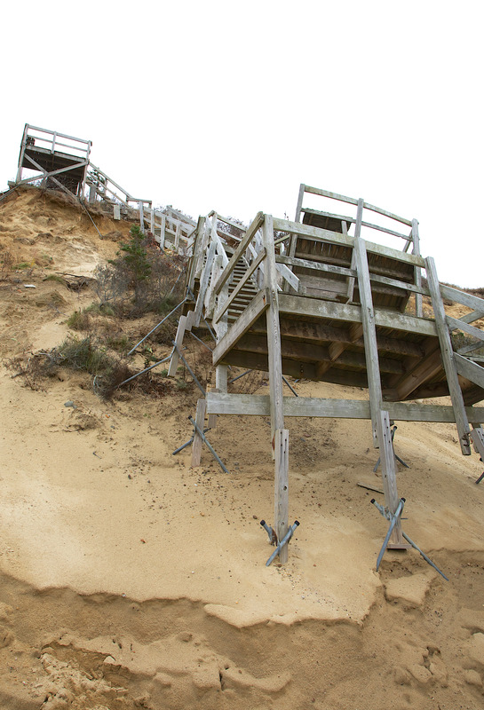 Wasque - Fisherman's Beach Stairs - Digital Commonwealth