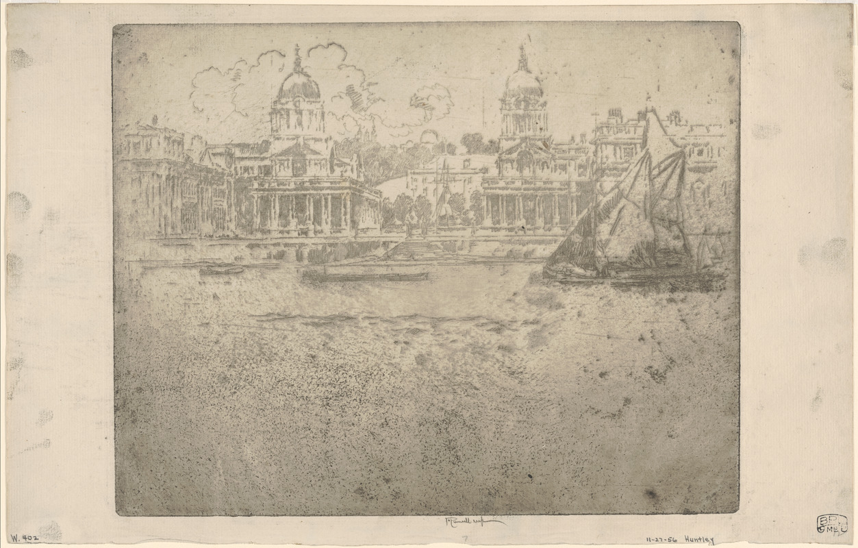 Greenwich from the river - Digital Commonwealth