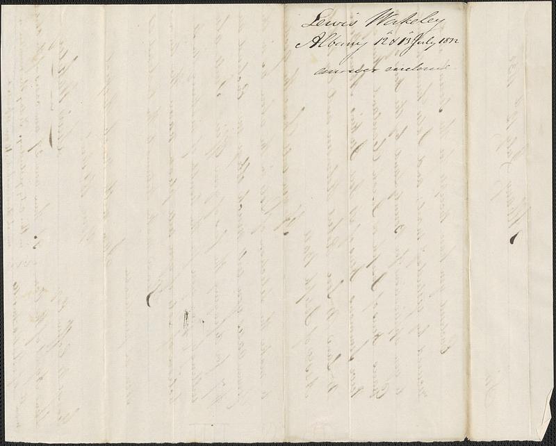 Lewis Wakeley to George Coffin, 12 July 1832 - Digital Commonwealth