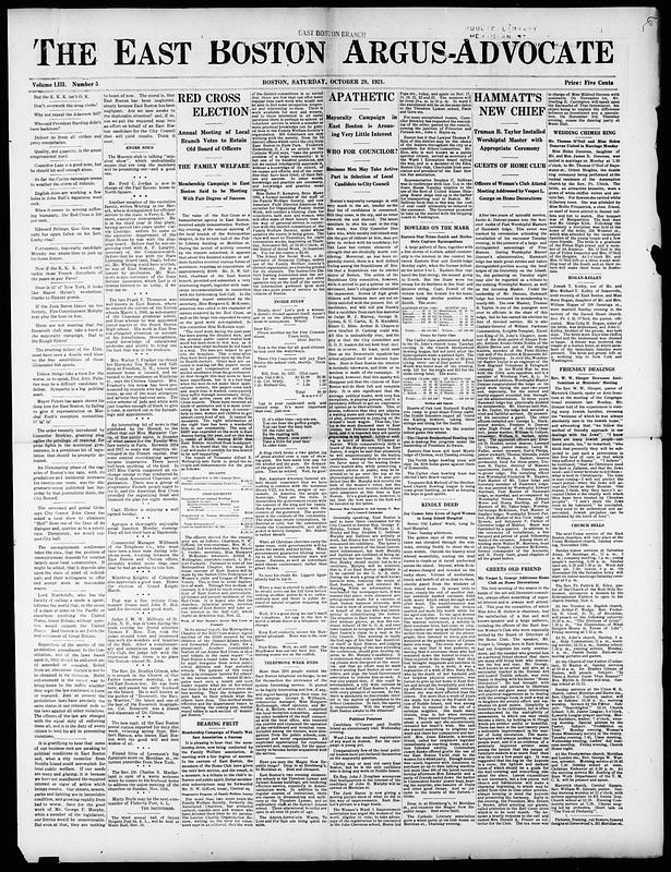 East Boston Argus-Advocate - Digital Commonwealth