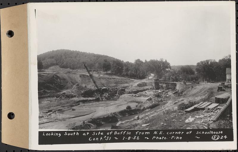 Contract No. 51, East Branch Baffle, Site of Quabbin Reservoir ...