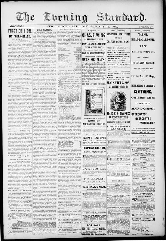 Evening Standard. January 17, 1885 - Digital Commonwealth