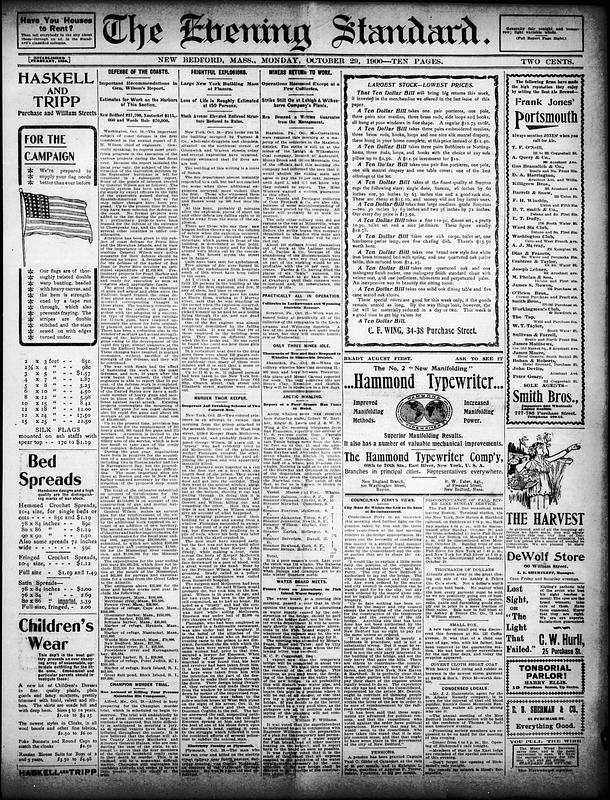 Evening Standard. October 29, 1900 - Digital Commonwealth