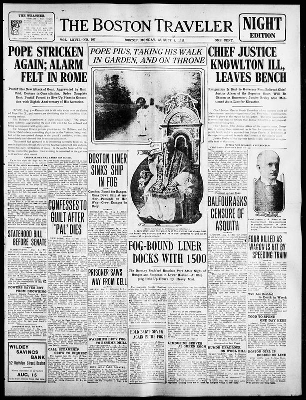 The Boston Traveler. August 07, 1911 - Digital Commonwealth
