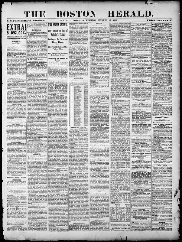 The Boston Herald. October 16, 1878 - Digital Commonwealth