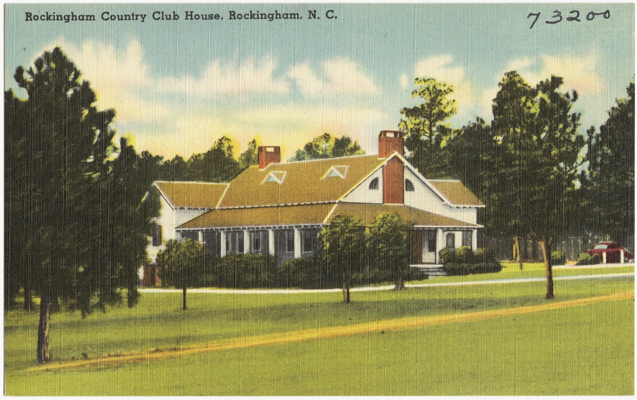 Rockingham Country Club House, Rockingham, N. C. - Digital Commonwealth
