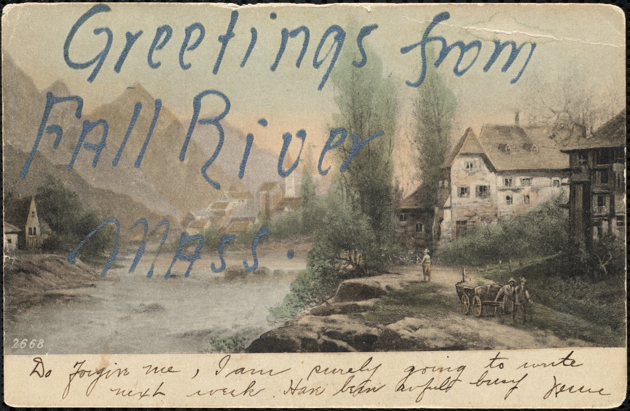 Greeting from Fall River, Mass. - Digital Commonwealth