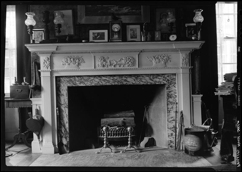 Stephen Phillips House, Salem: fireplace - Digital Commonwealth