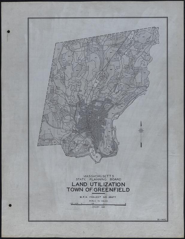 Land Utilization Town of Greenfield - Digital Commonwealth