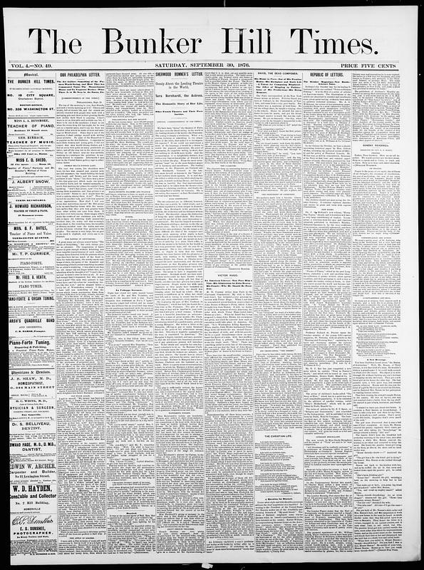 The Bunker Hill Times, September 30, 1876 - Digital Commonwealth