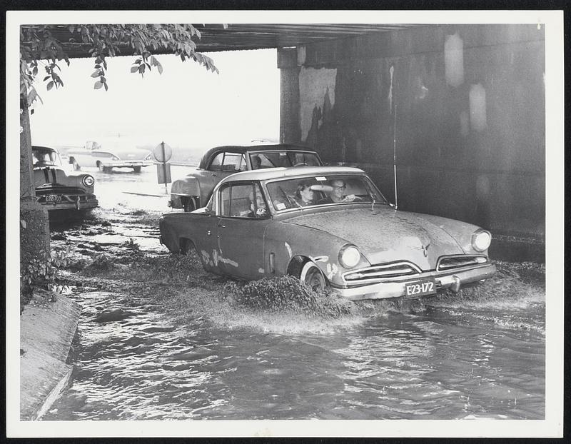 Familiar Trouble Spot under Boston & Albany railroad bridge on Storrow ...