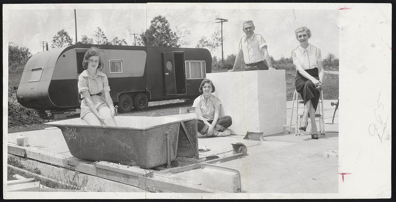 This Was A Home - The Dixon family of Uncatena Ave., Worcester, sit in ...