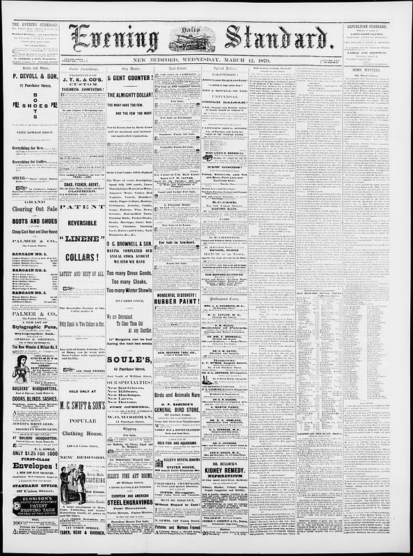 Evening Standard. March 12, 1879 - Digital Commonwealth