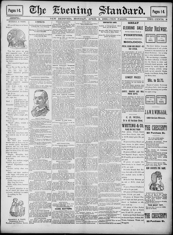 Evening Standard. April 03, 1893 - Digital Commonwealth