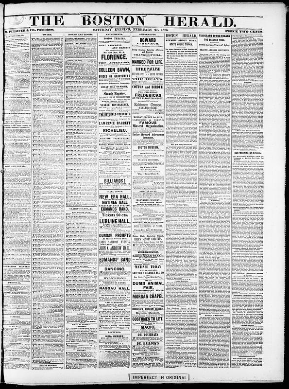 The Boston Herald. February 27, 1875 - Digital Commonwealth