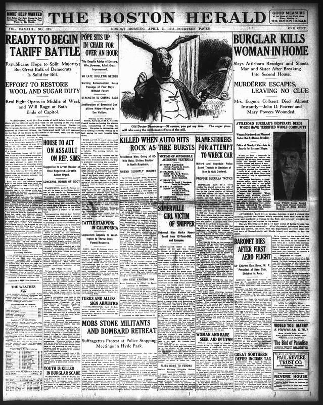The Boston Herald. April 21, 1913 - Digital Commonwealth